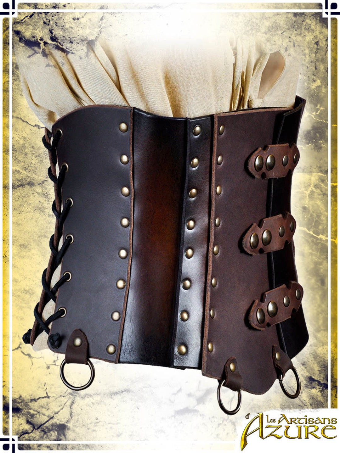 Outlaw Armor Corset Leather Female Armor for LARP - Etsy