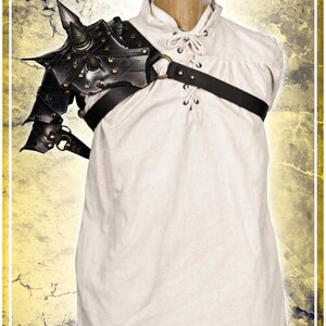 Ashwalker Spikes Pauldron Leather Armor for LARP and Cosplay - Etsy