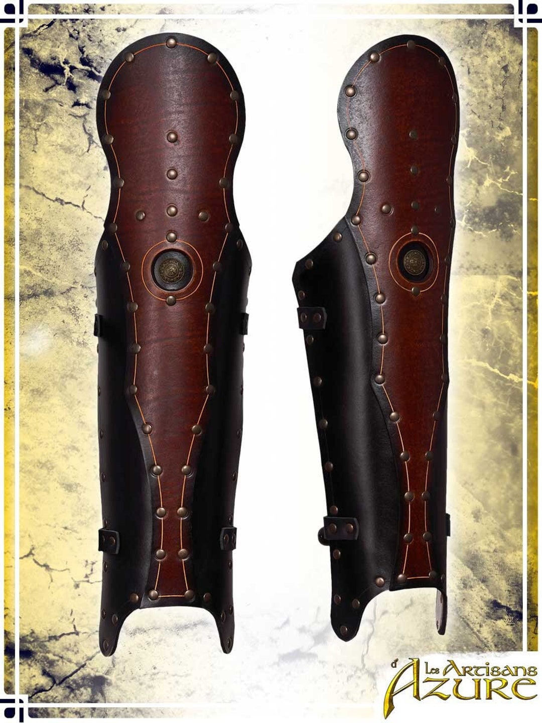 Roman Greaves Leather Armor for LARP and Medieval Events - Etsy
