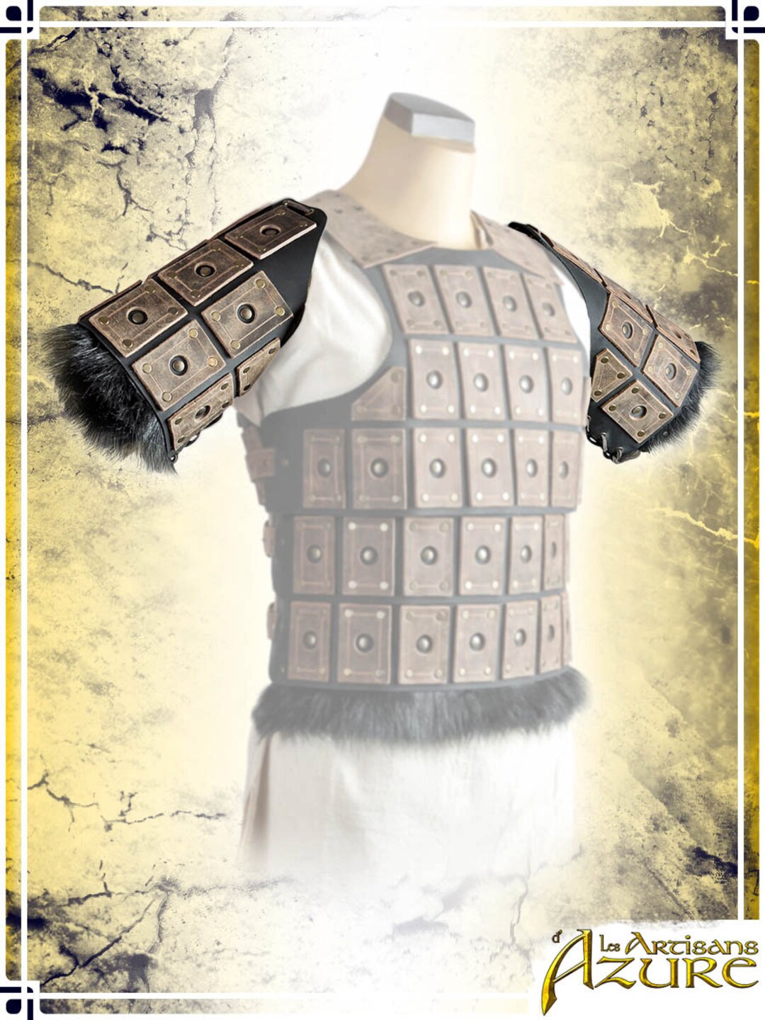 Nomad Armor Sleeves Leather Armor for LARP and Cosplay - Etsy