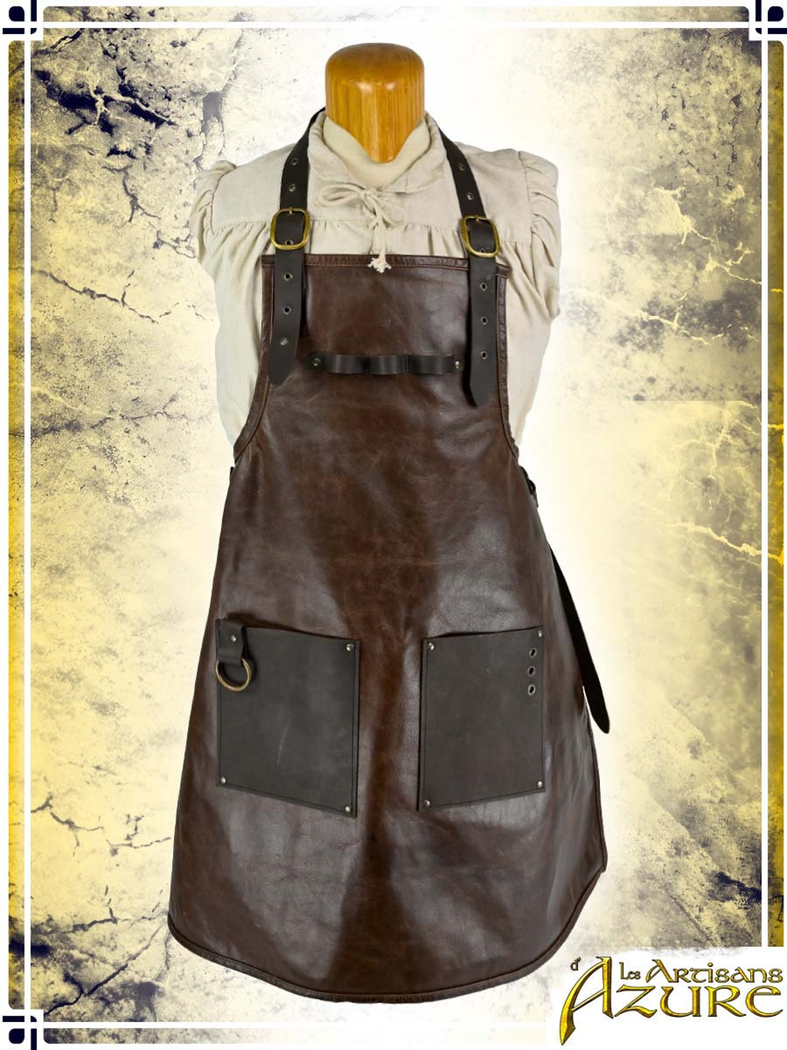 Blacksmith Apron Leather Outfit for LARP and Cosplay - Etsy