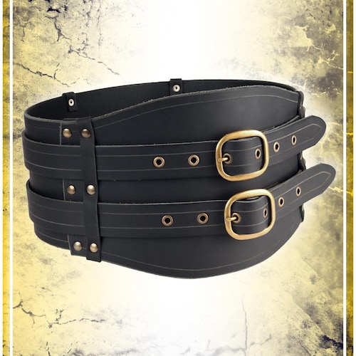 Wide Hero Belt in Heavy Leather for Larp Cosplay Steampunk - Etsy