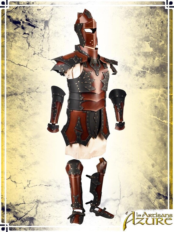 Full Knight Armor Leather Armor for LARP and Cosplay - Etsy