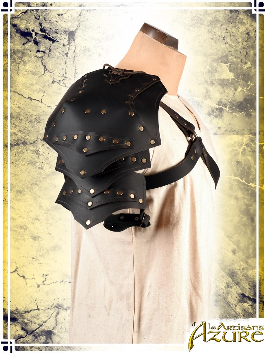 Explorer's Pauldron Leather Armor for LARP and Cosplay | Etsy