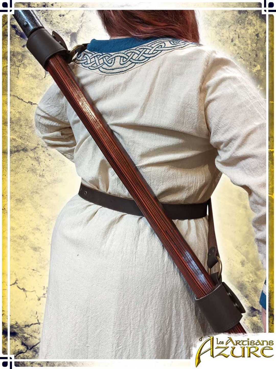 Polearm Holder Leather Accessory for LARP and Cosplay - Etsy