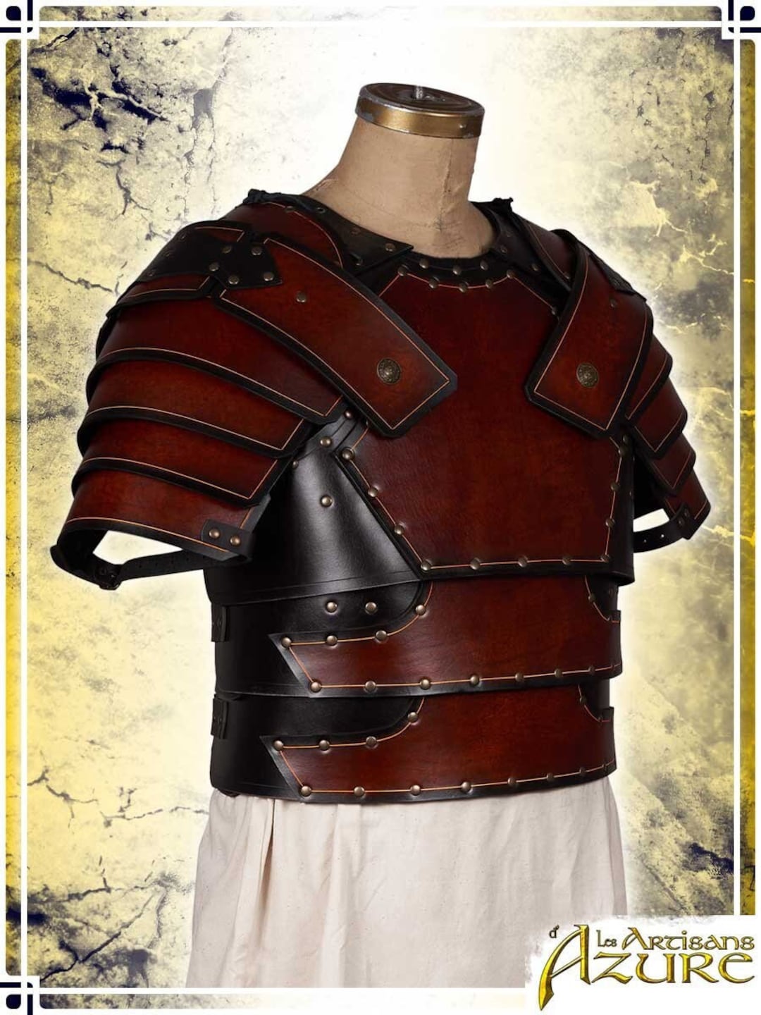 Roman Leather Armor and Pauldrons Chest and Shoulder Protection Greek ...
