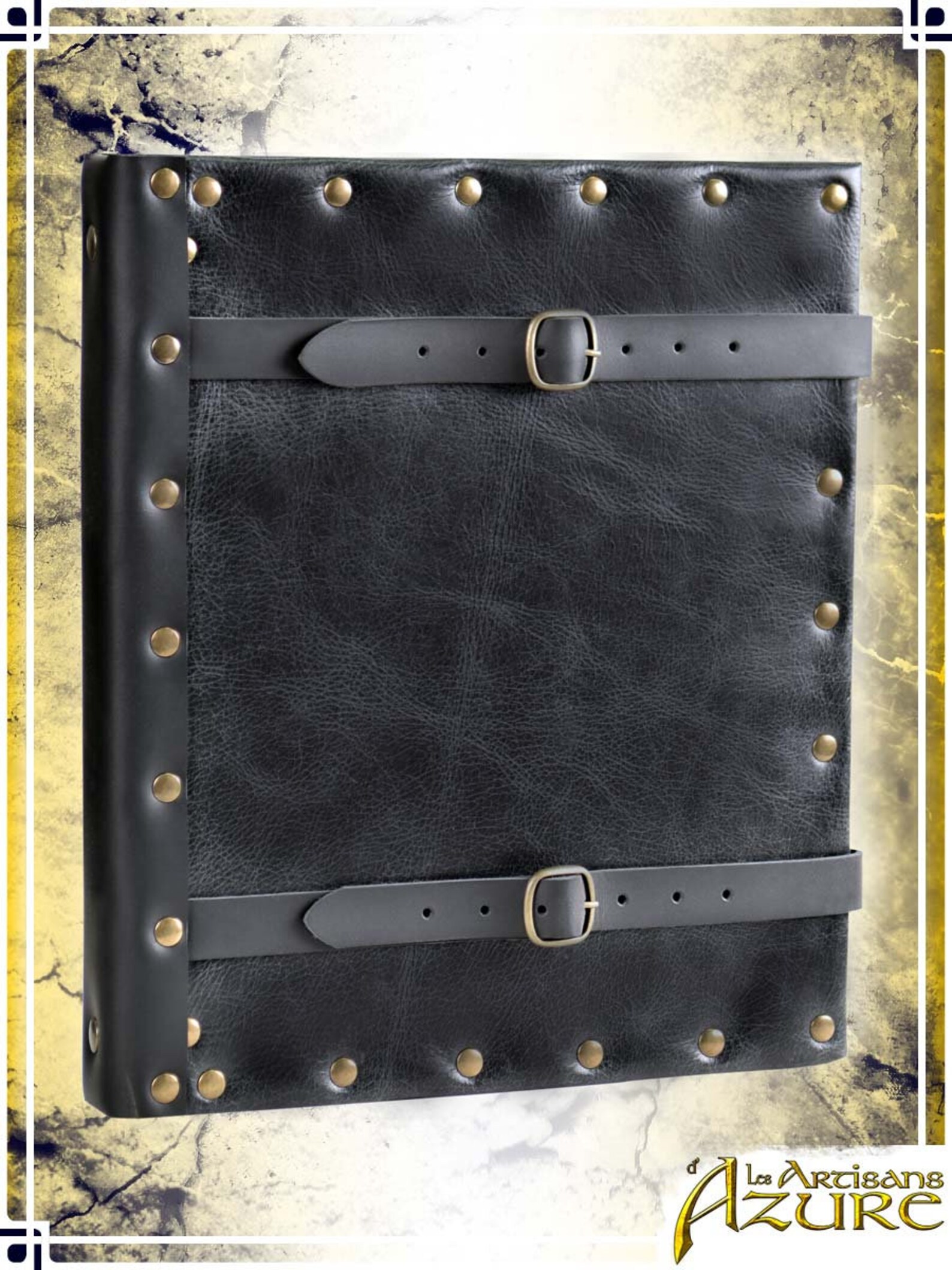 Leather Covered Binder Leather Accessory for LARP and Cosplay - Etsy