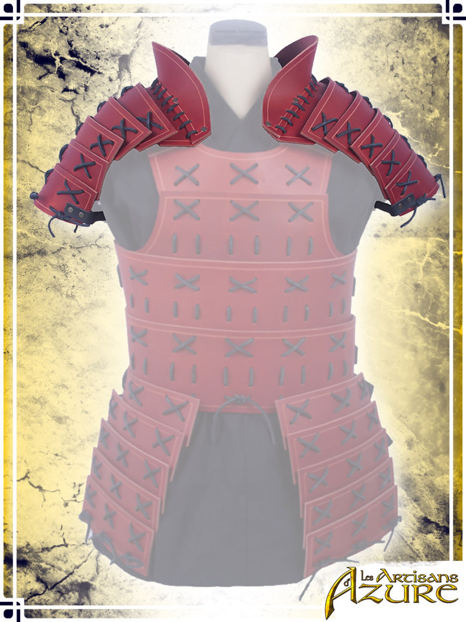 Samurai Pauldrons Leather Armor for LARP and Cosplay - Etsy