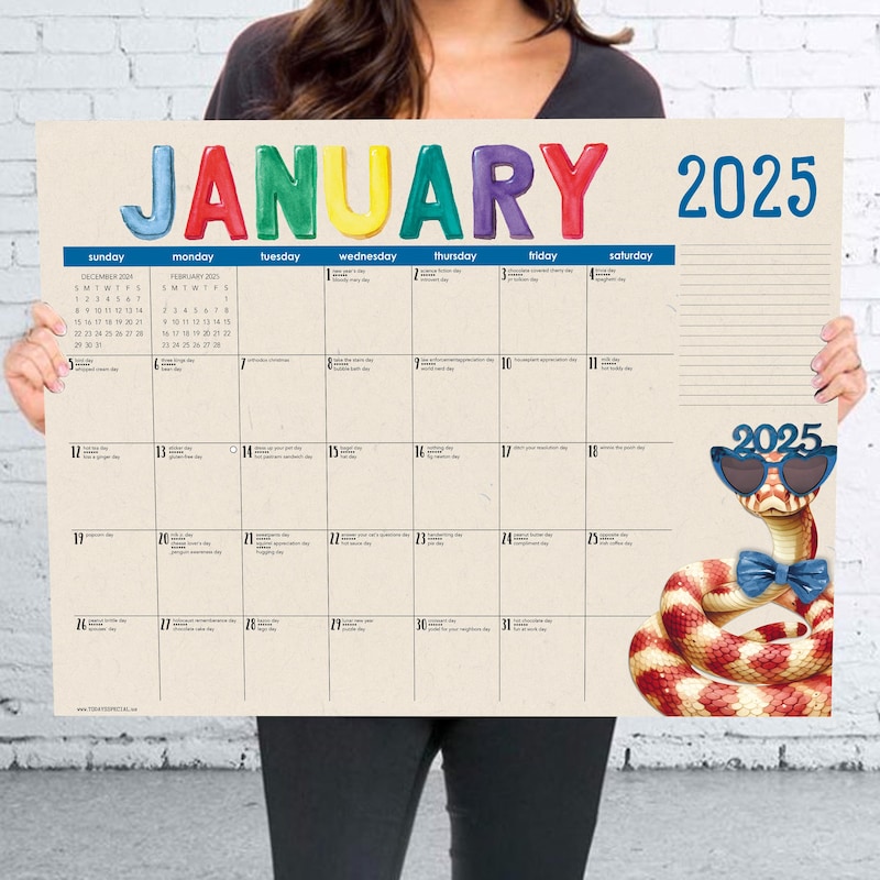 Extra Large Wall Calendar - Etsy