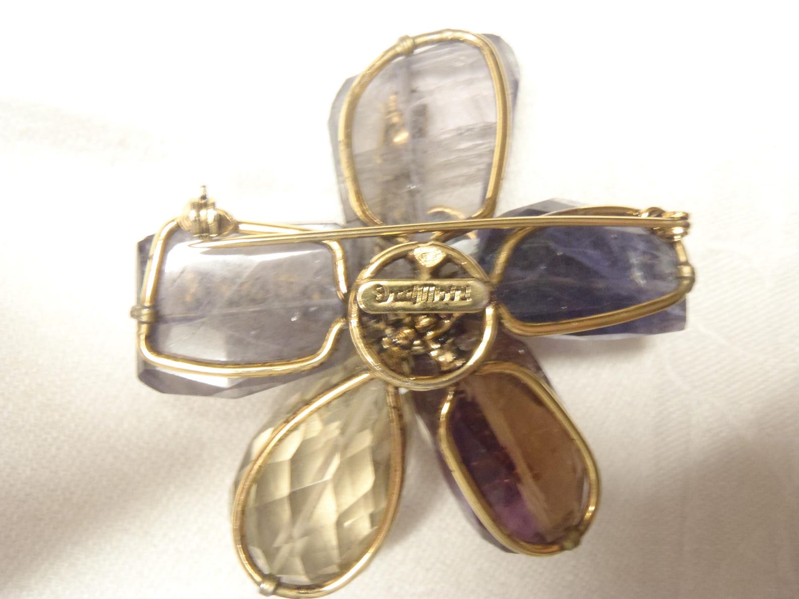 Large IRADJ MOINI Flower Pin Brooch - Etsy