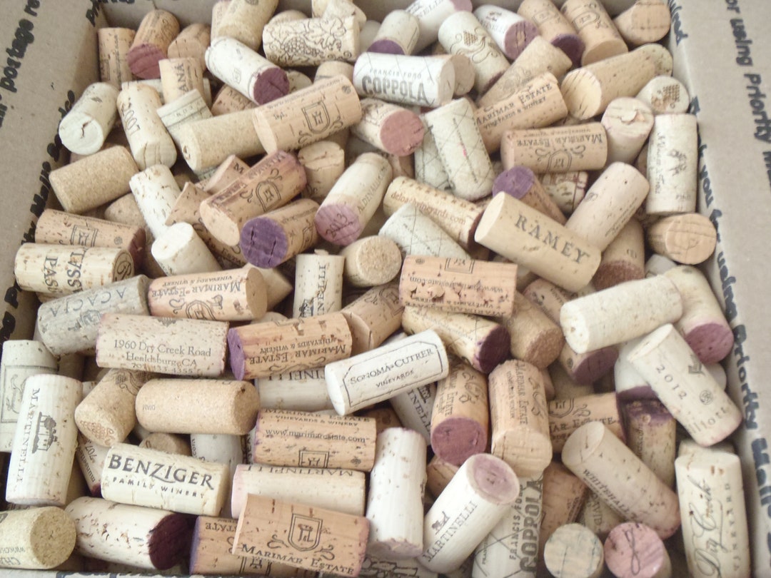 SALE 500 Used Natural Wine Corks reduced PRIORITY Shipping NO Brokens ...