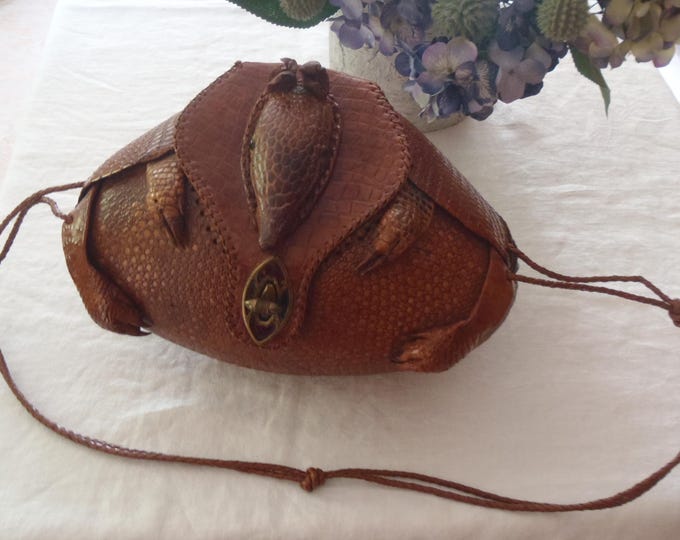 Vintage Genuine Armadillo Bag Purse With Shoulder Straps MINT - Etsy