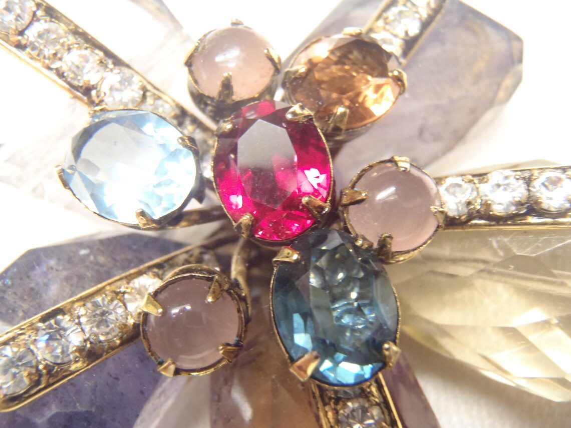 Large IRADJ MOINI Flower Pin Brooch - Etsy