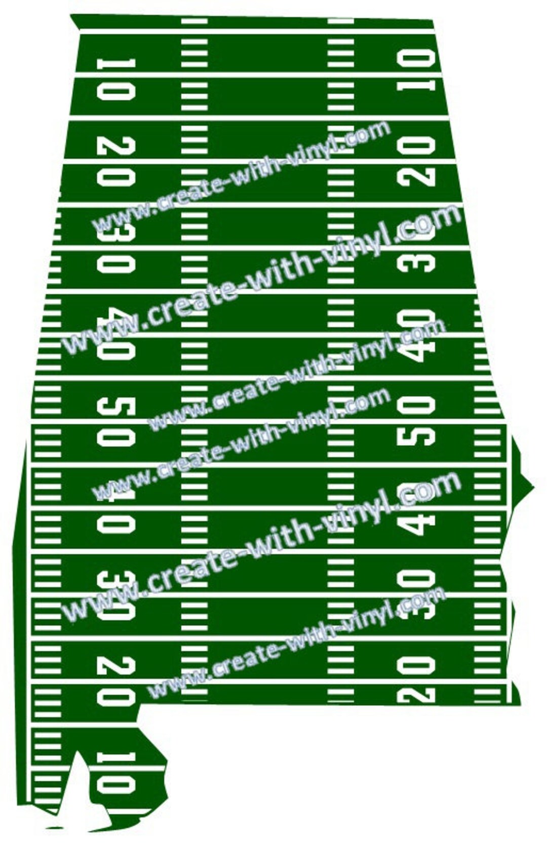 ALABAMA Shaped FOOTBALL Field SVG File - Silhouette, Cameo, Cricut ...