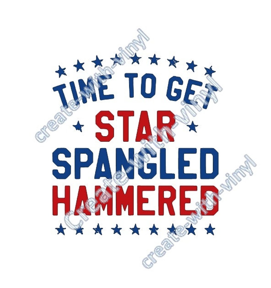 STAR SPANGLED SVG File Cameo Cricut Silhouette Svg Files 4th of July ...