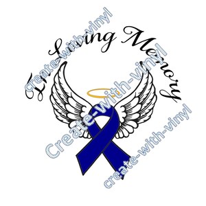CANCER in MEMORY of SVG File - Cameo, Cricut, Embroidery Svg Files ...