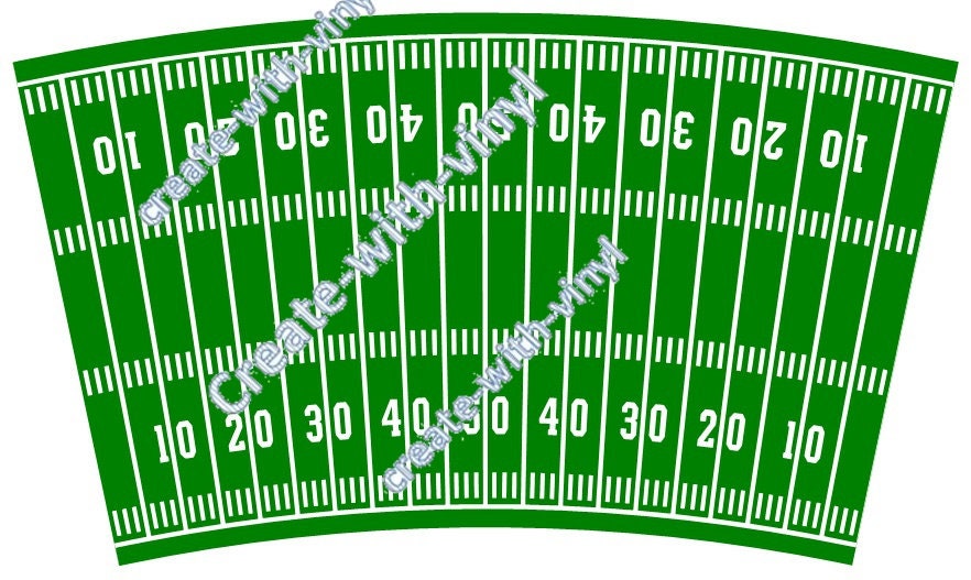 Full FOOTBALL Field SVG File Silhouette Cameo Cricut - Etsy