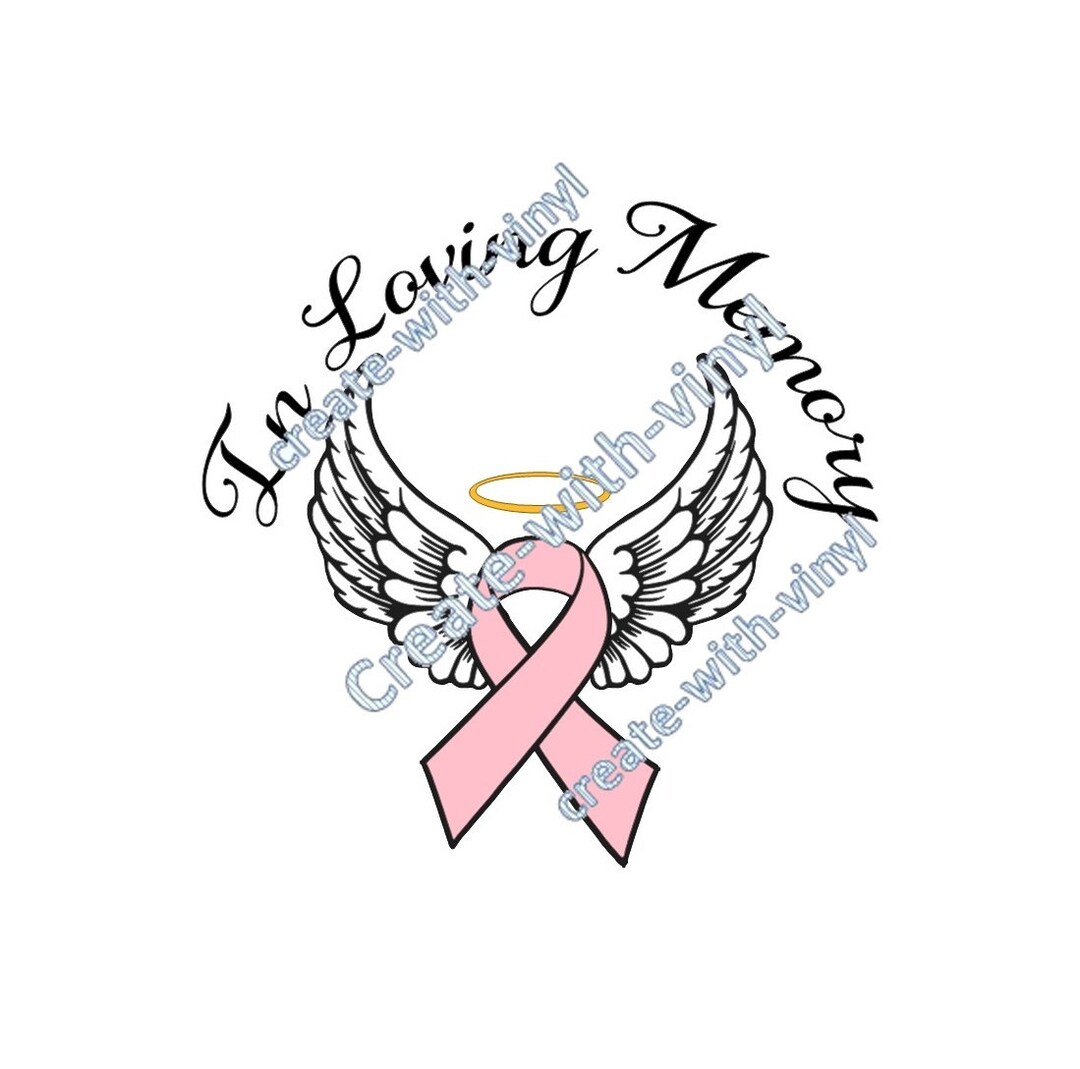 CANCER in MEMORY of SVG File - Cameo, Cricut, Embroidery Svg Files ...