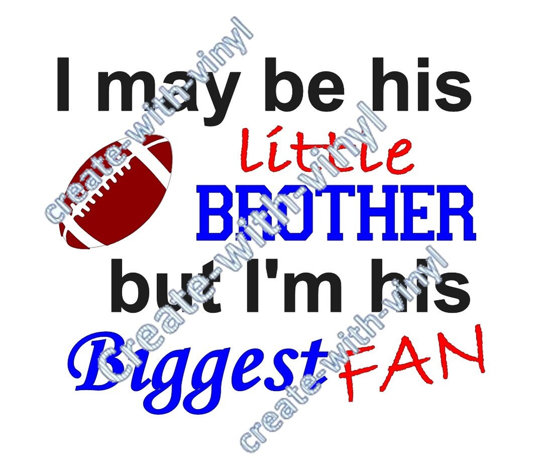 FOOTBALL BROTHER SVG File - Silhouette, Cameo, Cricut, Embroidery ...