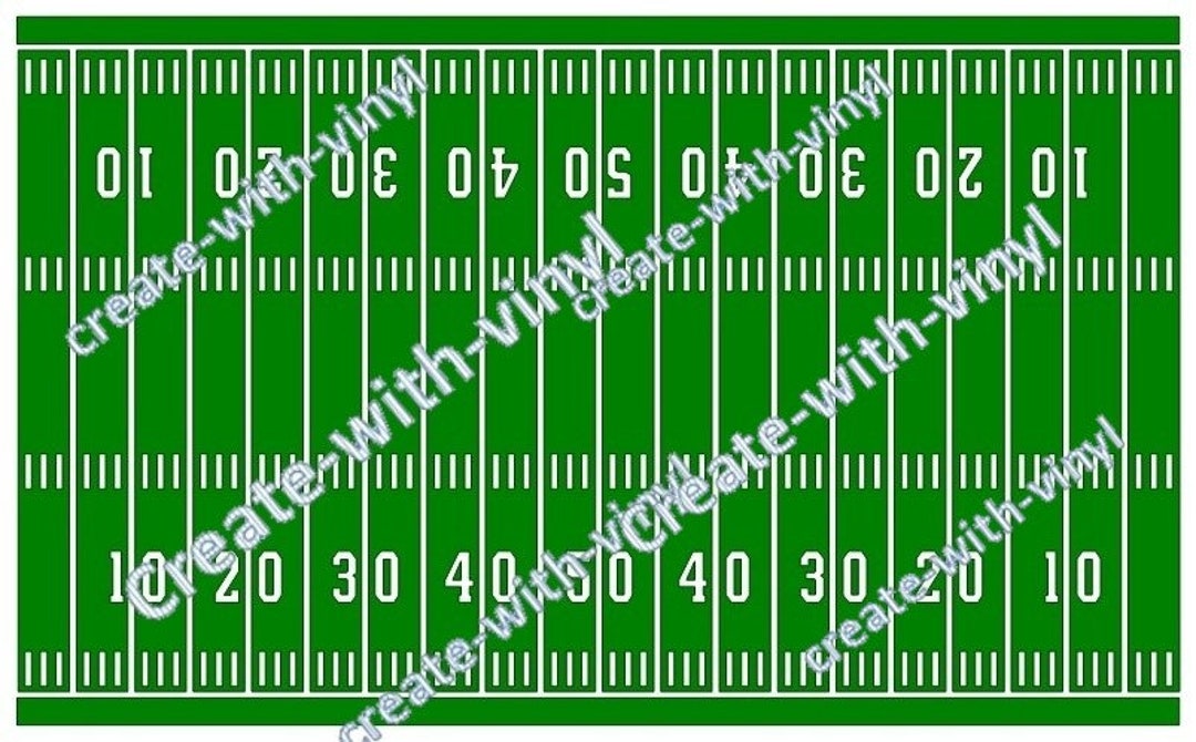 Full FOOTBALL Field SVG File - Silhouette, Cameo, Cricut - Sublimation ...