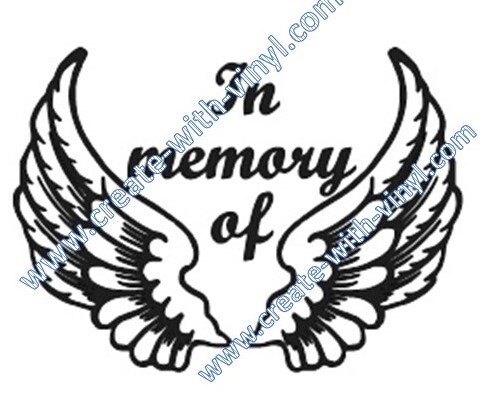 In Memory of SVG file Cameo Cricut Embroidery svg files | Etsy