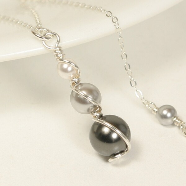 Silver Wrap Necklace - Etsy