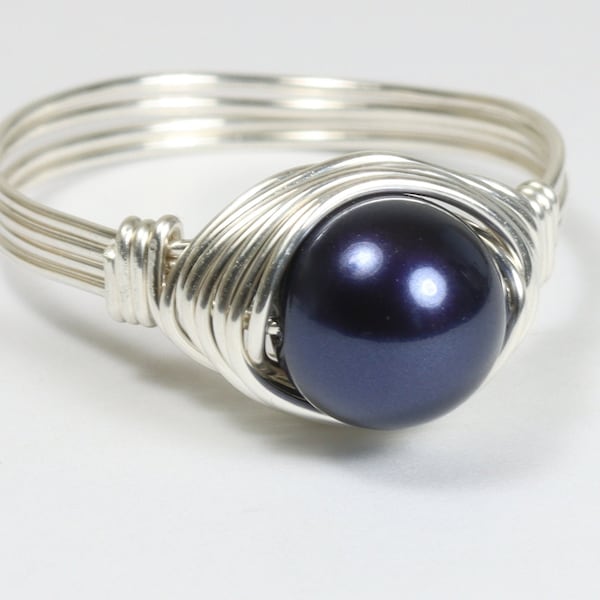 Dark Blue Ring - Etsy
