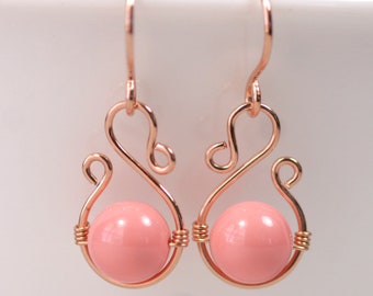 Pink coral jewelry | Etsy