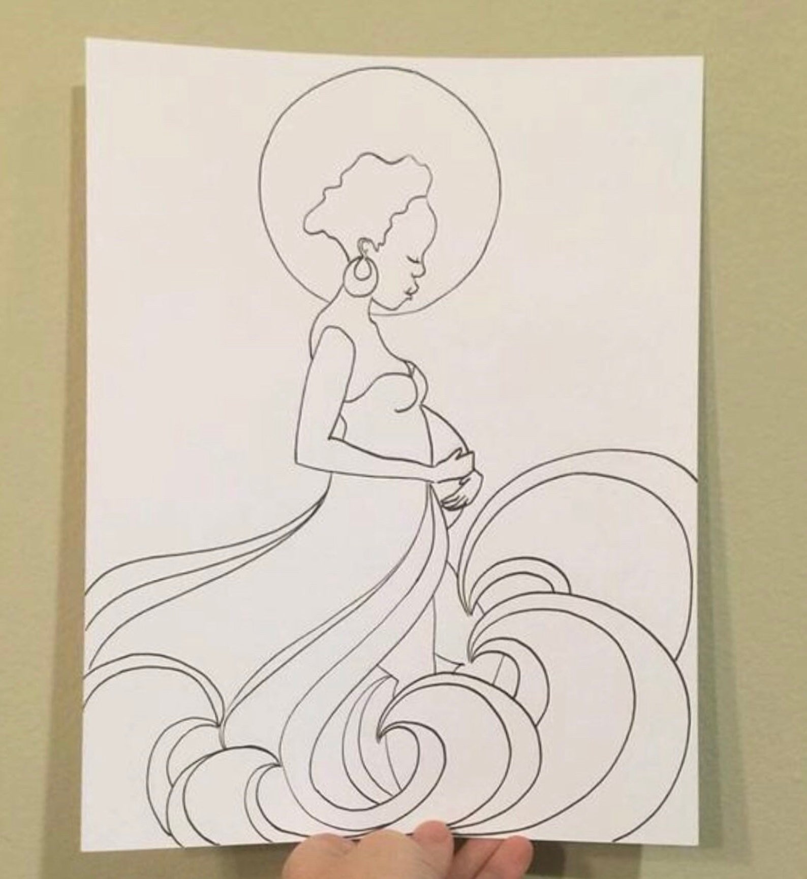 Set of 9 Birth Affirmation Coloring Sheets - Etsy