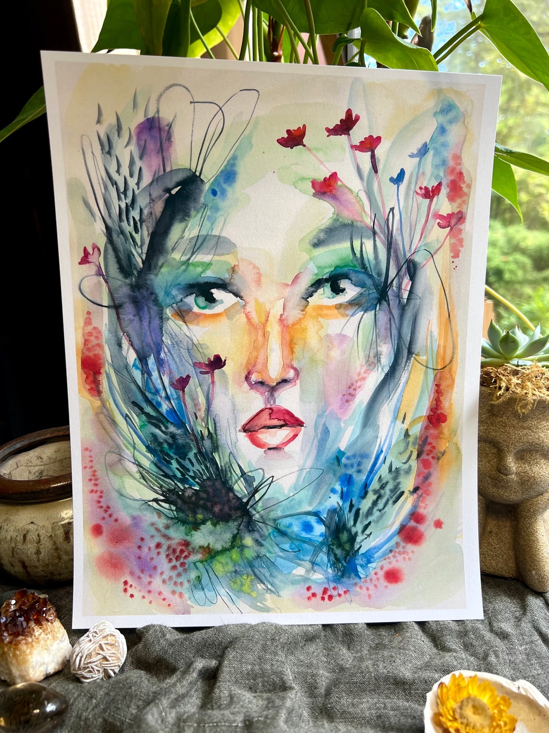 Original Watercolor Print: to Become - Etsy