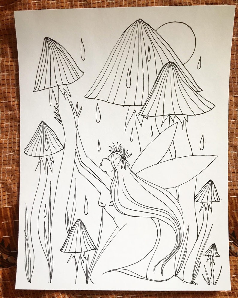 Mystical Beings Coloring Pages - Etsy