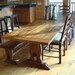 Beautiful Handcrafted Wormy Chestnut Trestle Dining Table. - Etsy