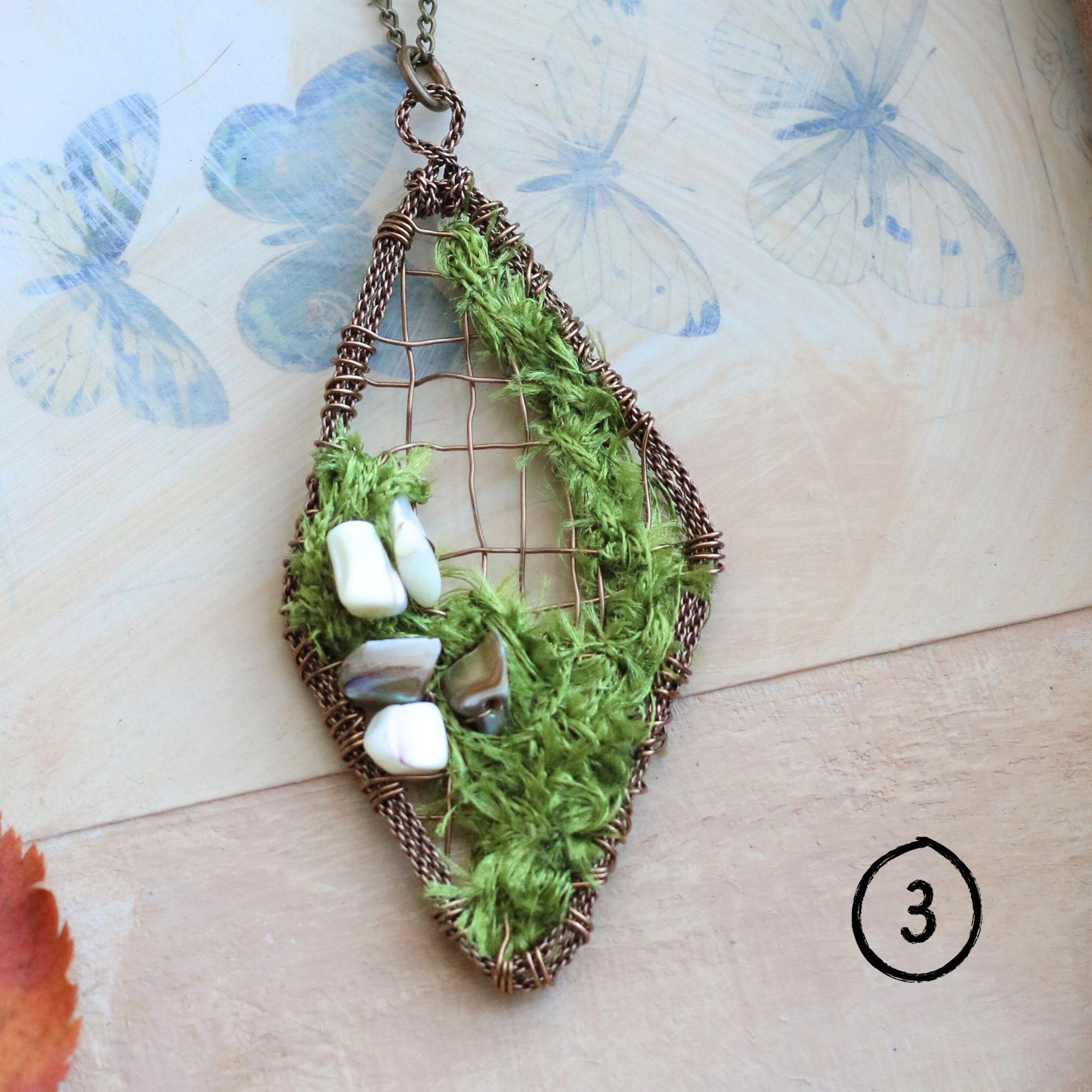 Earthy Cottagecore Necklace, Handmade Nature Jewelry, Witchy Forest ...