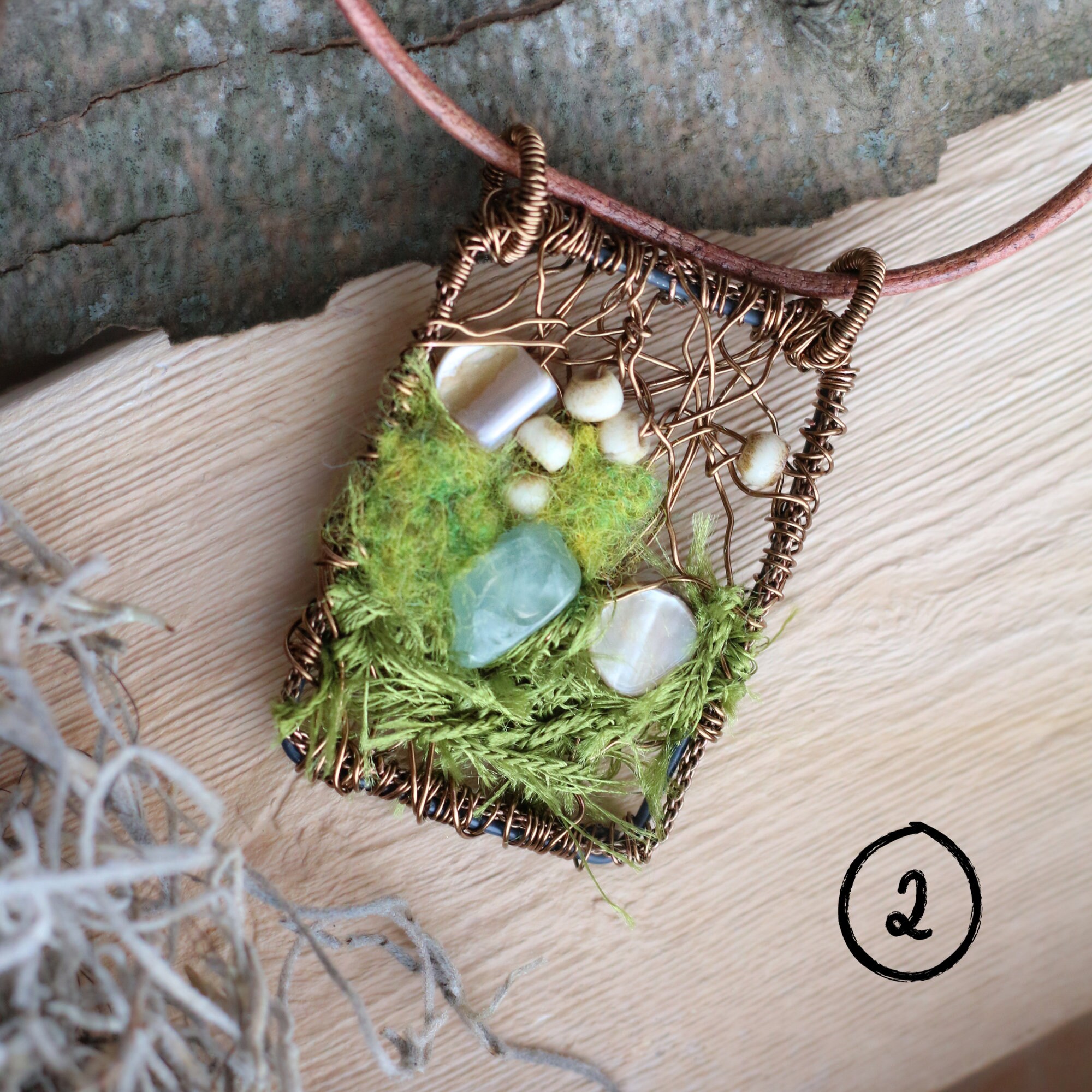 Earthy Cottagecore Necklace, Handmade Nature Jewelry, Witchy Forest ...