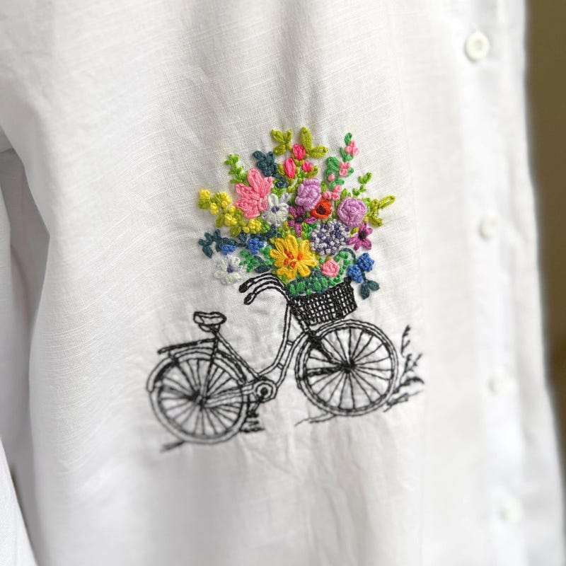Bicycle Women Blouse - Etsy