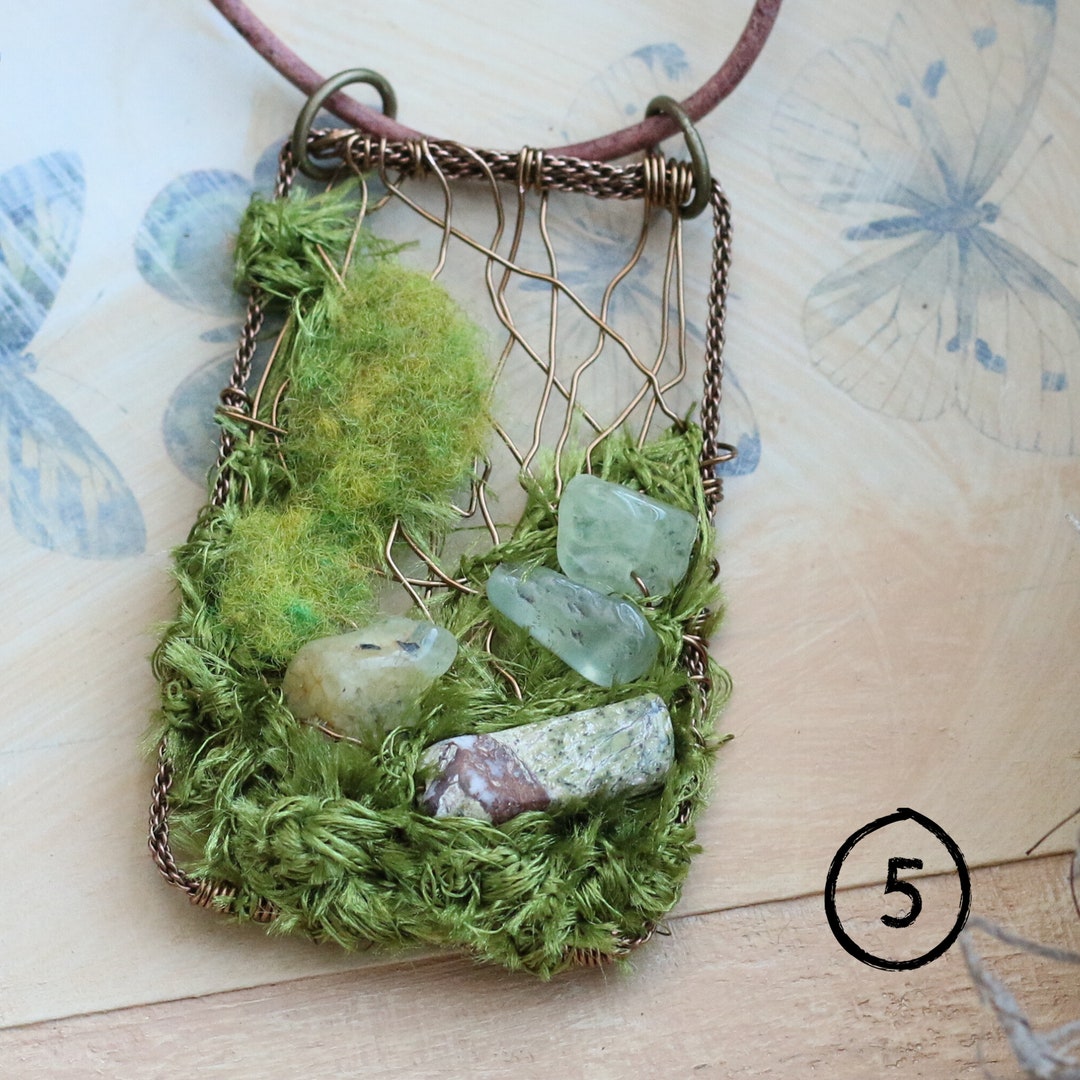Earthy Cottagecore Necklace, Handmade Nature Jewelry, Witchy Forest ...