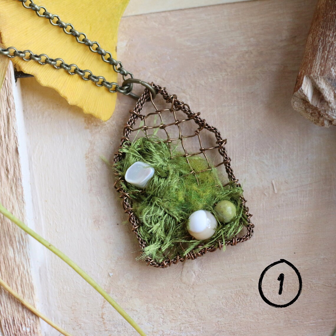 Earthy Cottagecore Necklace, Handmade Nature Jewelry, Witchy Forest ...