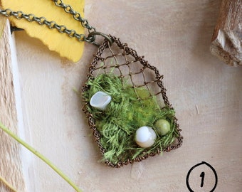 Earthy Cottagecore Necklace, Handmade Nature Jewelry, Witchy Forest ...