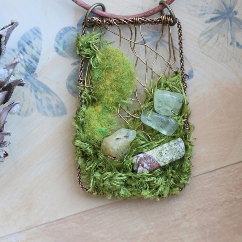 Witchy Necklace, Cottagecore Jewelry, Handmade Nature Jewelry ...