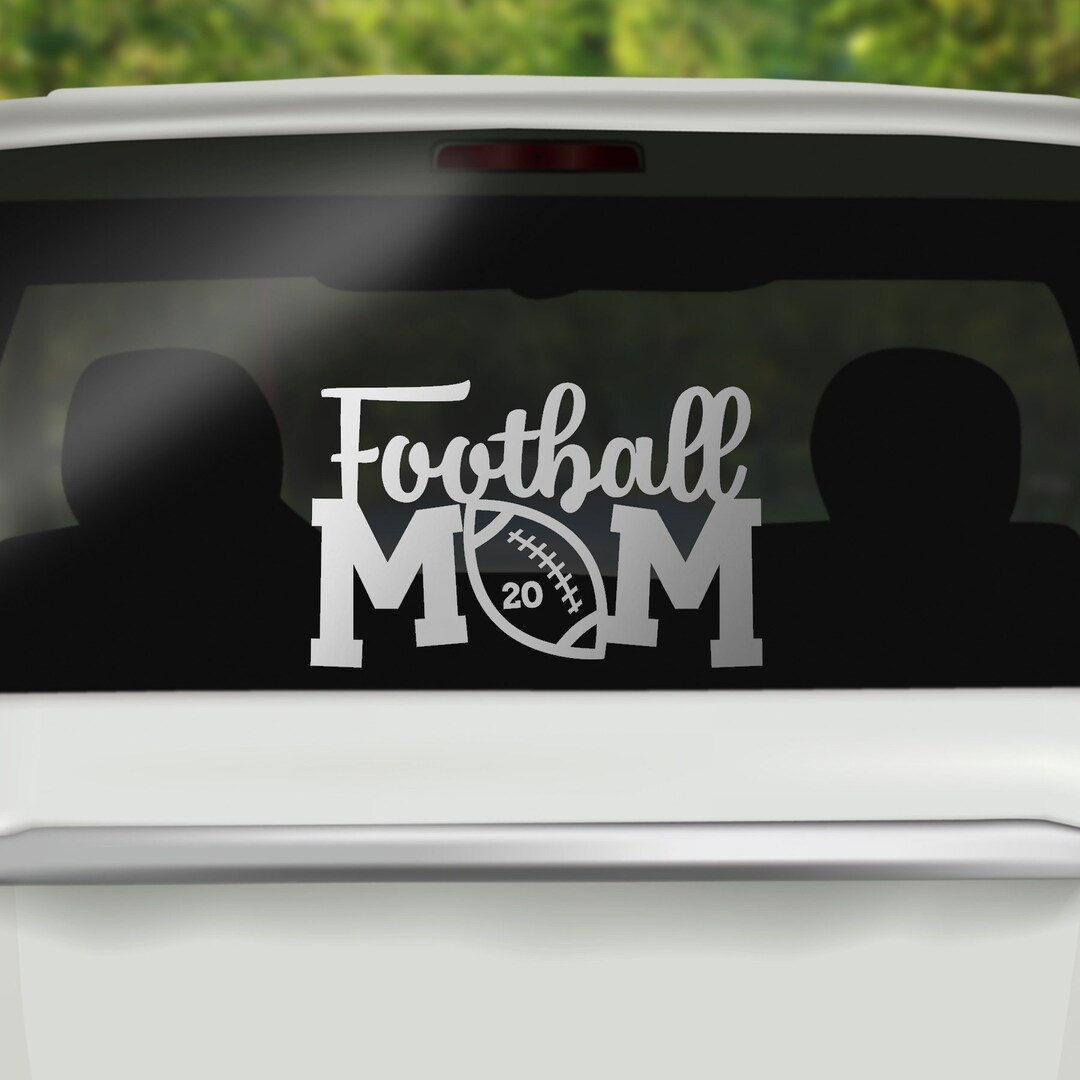 Football Mom Decal, Car Decal, Football Mom Vinyl, Personalized Sports ...