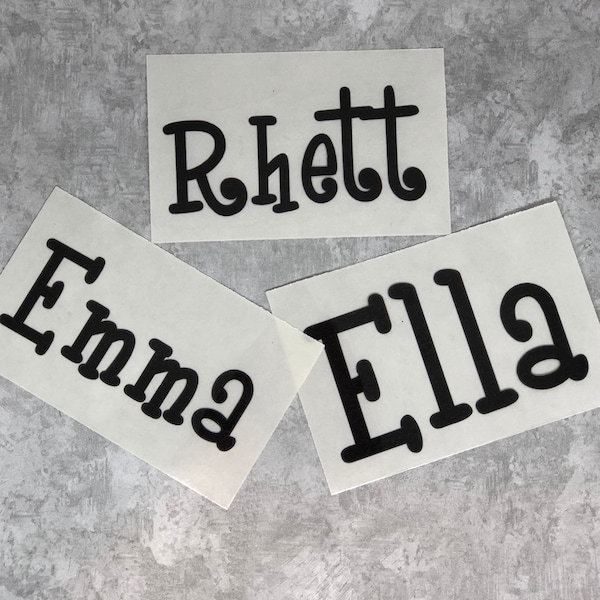 Name Iron On - Etsy