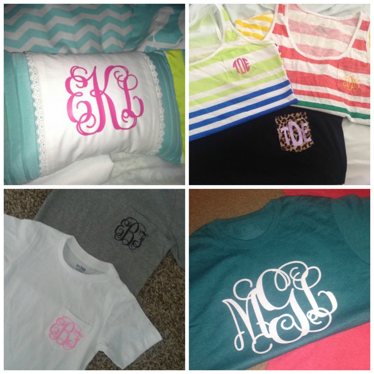 Monogram Iron On Monogram Iron on Transfer Iron on Letters - Etsy