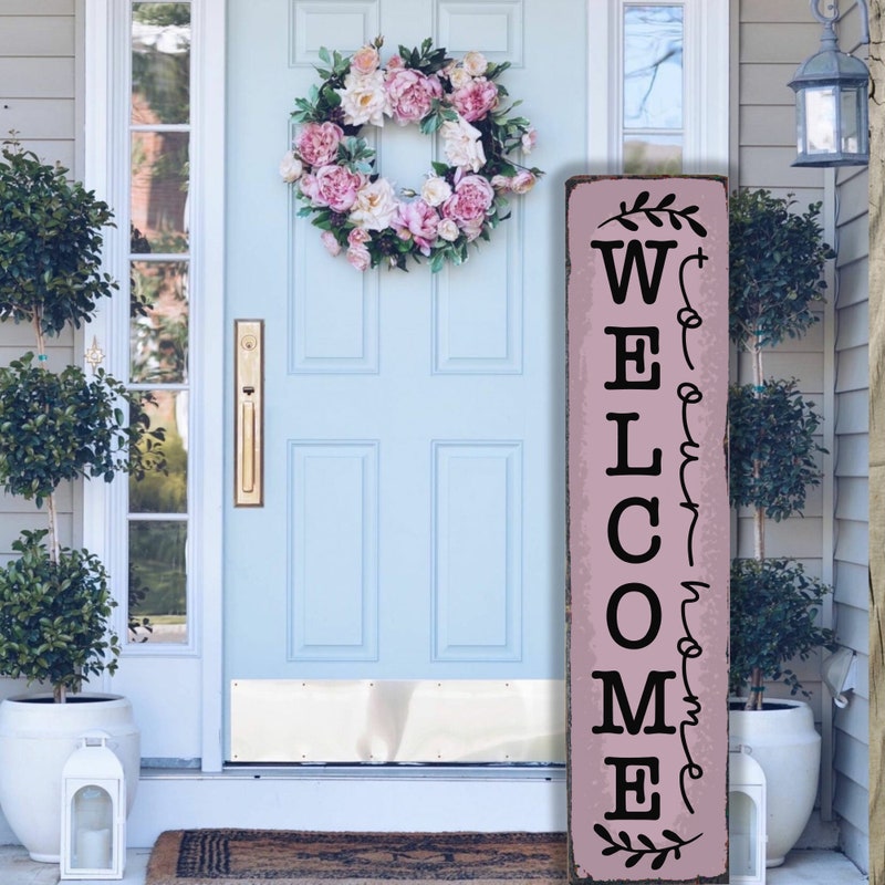 Vertical Welcome Sign - Etsy