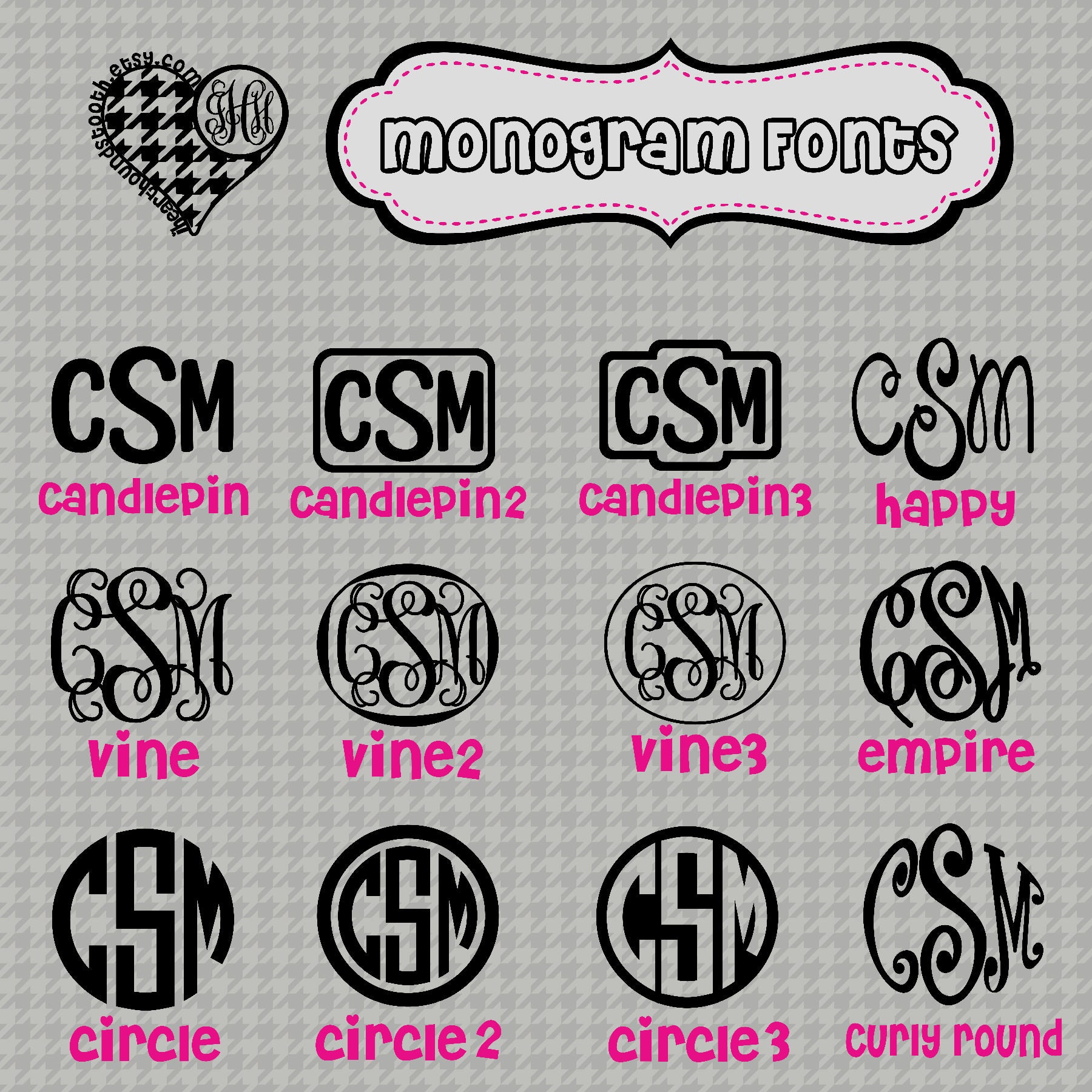 5 Inch Monogram Decal Custom Vinyl Decal Monogram Car | Etsy