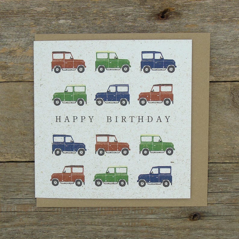 Off Road Happy Birthday Card - Etsy