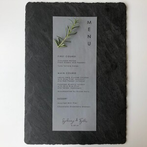 Modern Minimalist Vellum Wedding Menus, Vellum Menu Card, Printed Menus ...
