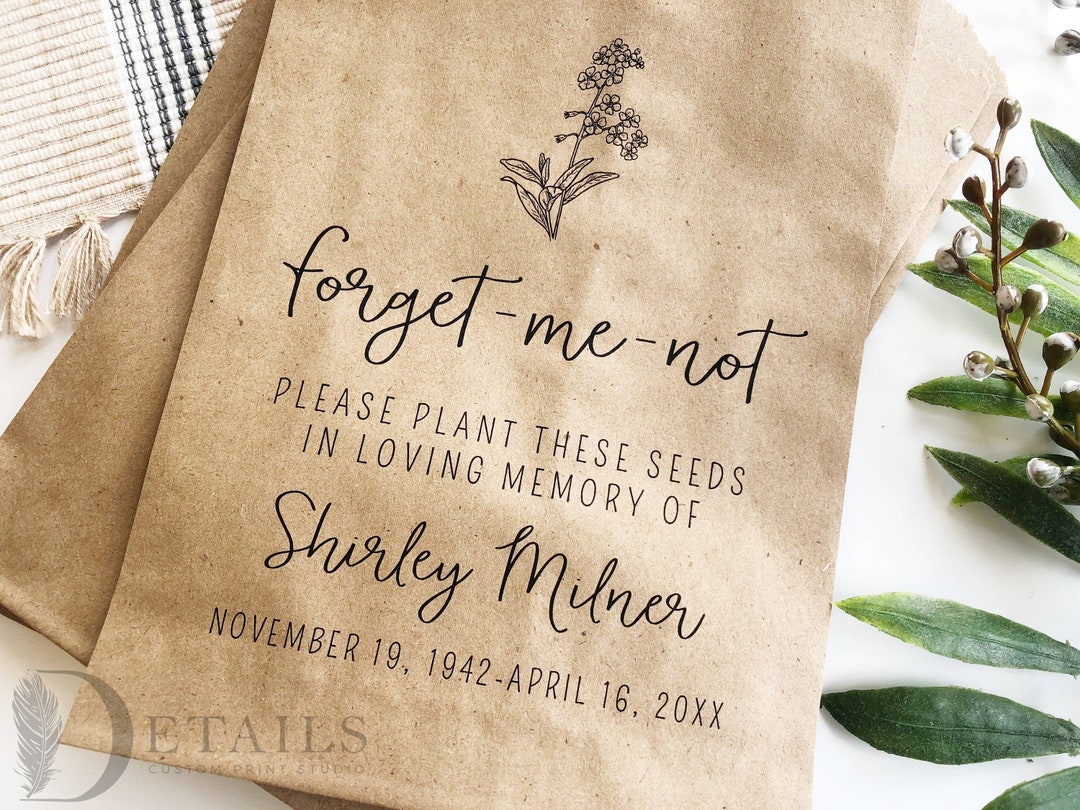 Memorial Gift Bags, Funeral Favors, Celebration of Life Ceremony ...