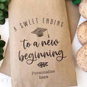 Graduation Favor Bags | Graduation Cookie Buffet Bags | Donut Bags ...