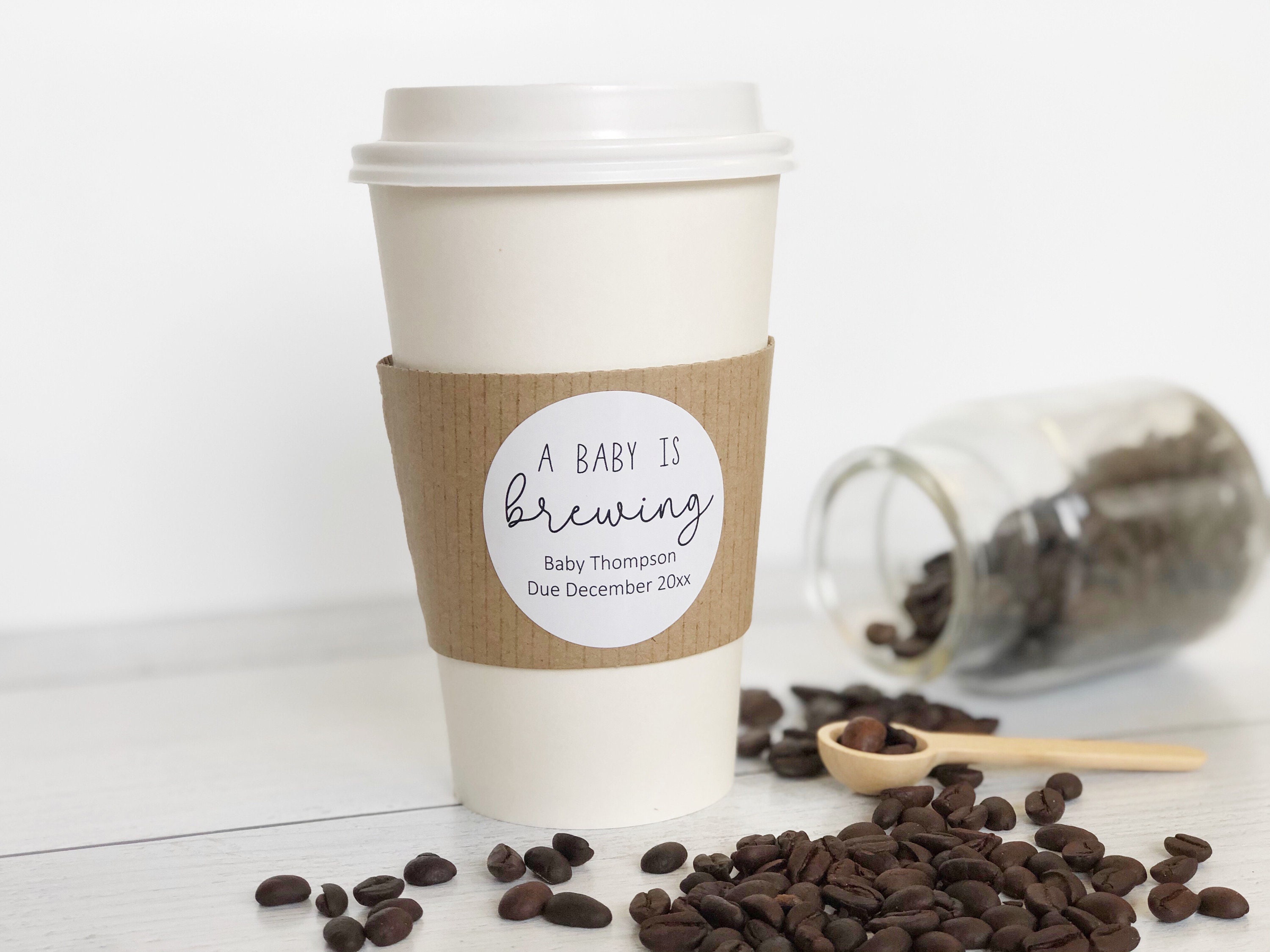 Custom Coffee Sleeves Personalized Paper Coffee Sleeves Hot | Etsy