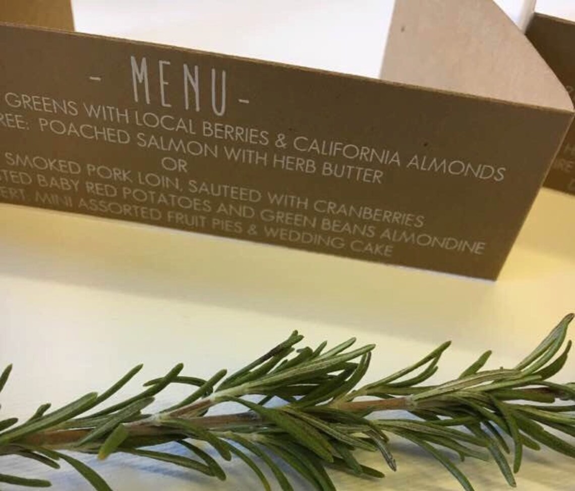 Wedding Menu Cards, Napkin Menu Wrap, Wedding Menu, Menu Cards, Elegant ...